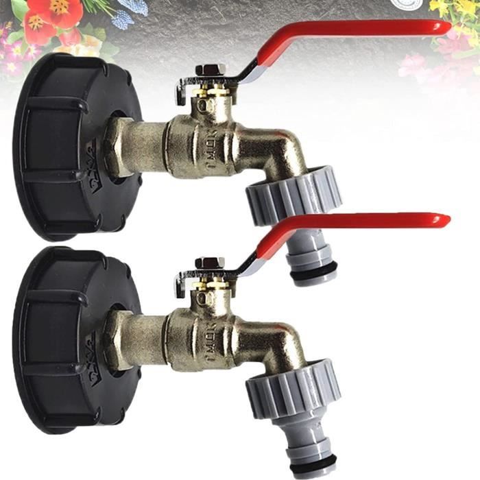 Robinet Cuve 1000L, Adaptateur Robinet, Robinet Recuperateur Eau De Pluie,Pour Ibc Adaptateur De ...