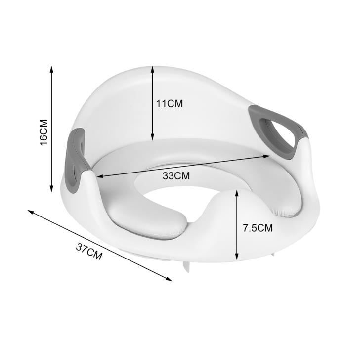 REDUCTEUR DE WC POUR ENFANT AVEC COUSSIN ANTIDÉRAPANT ET PROTECTION ...