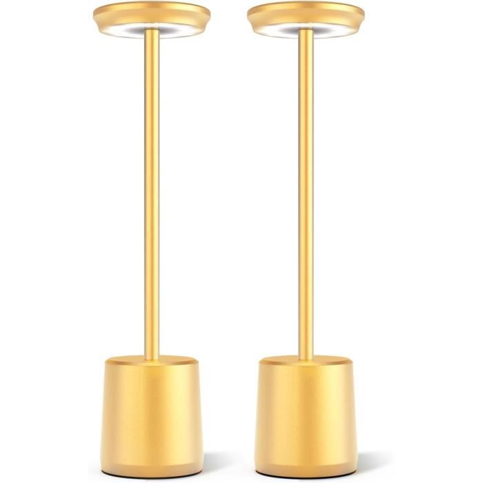 Lot De 2 Lampes De Table Led Sans Fil Avec Batterie - 5000 Mah - En ...