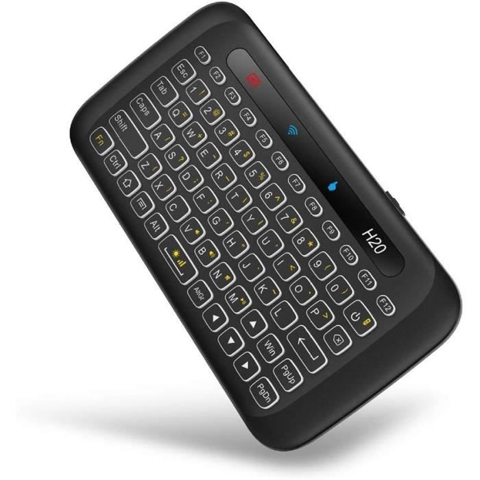 Mini Clavier Sans Fil, H20 Touch Mini Clavier Sans Fil Double Face Pavé ...