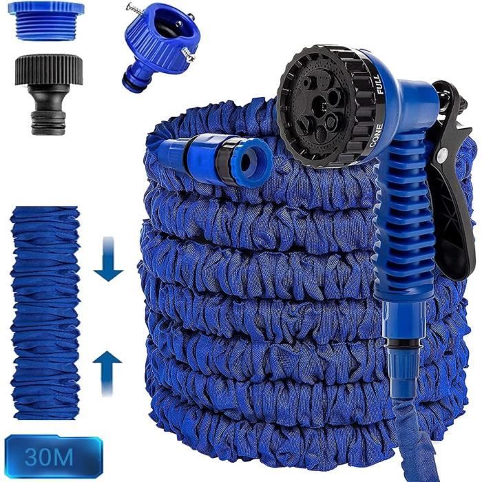 Tuyau D‘Arrosage Extensible 30M-100Ft Tuyau D'Arrosage Flexible Tuyau ...