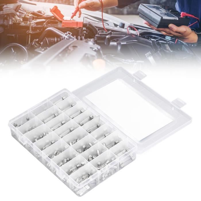 EJ.life Tube à fusible en verre Kit D'assortiment de Fusibles en Verre à Soufflage Rapide, 360 ...