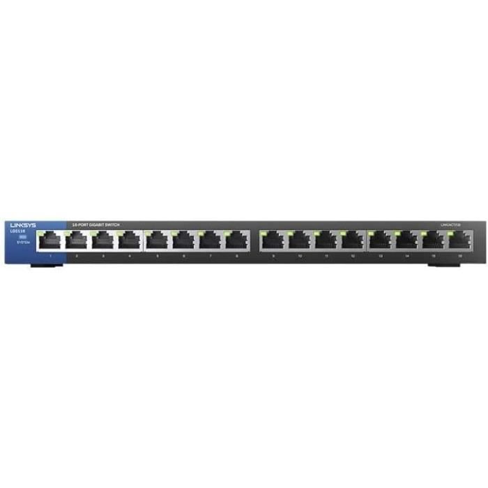 Switch Gigabit Non Manageable - LINKSYS - LGS116-EU - 16 ports - Plug ...