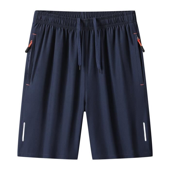 Short Homme de Sport Taille Elastique Grande Taille Short Ete Stretch ...