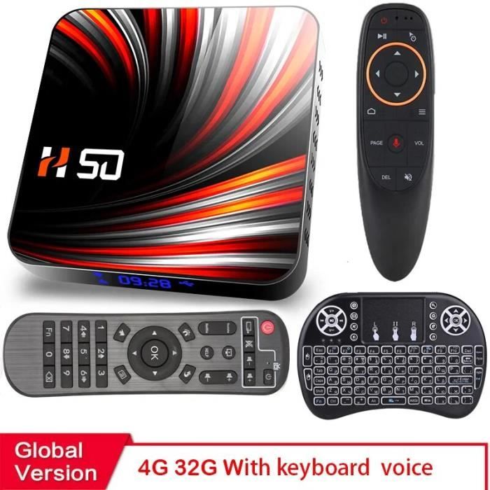 Boîtier Smart TV - RNCYN - Android 10 - 4 Go RAM - 64 Go Stockage - 4K ...