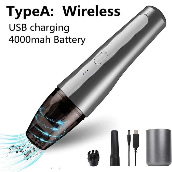 Aspirateur balai,Aspirateur portable filaire-sans fil pour voiture,avec filtre HEPA,capacité d ...