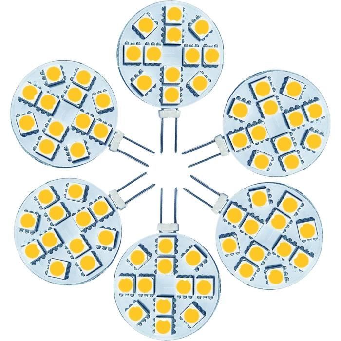 G4 Led 12V 2W Blanc Chaud Ac-Dc12-24V De Remplacement Pour Ampoules ...