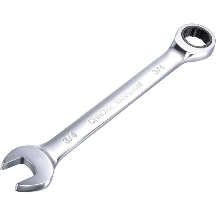Clé Mixte À Cliquet 3-4" Sae 72 Dents 12 Points Cr-V[J942] - Cdiscount Bricolage