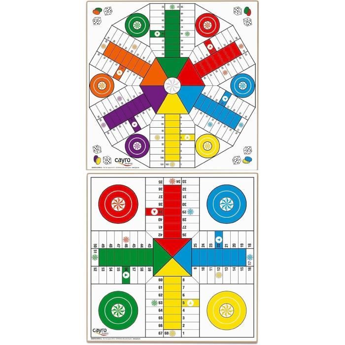 Planche Parcheesi En Bois Pour 4 À 6 Joueurs Mesures 40 X 40 Cm Durable ...