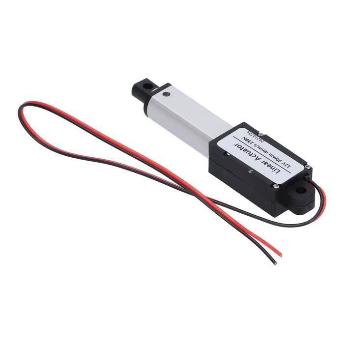 Sunshine-FRA Actionneur linéaire 30mm DC 12V 150N antibruit Protection contre les courts ...