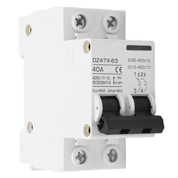 Disjoncteur - TMISHION - DZ47X 63 - 40A - Magneto-thermique - Installation sur rail DIN ...
