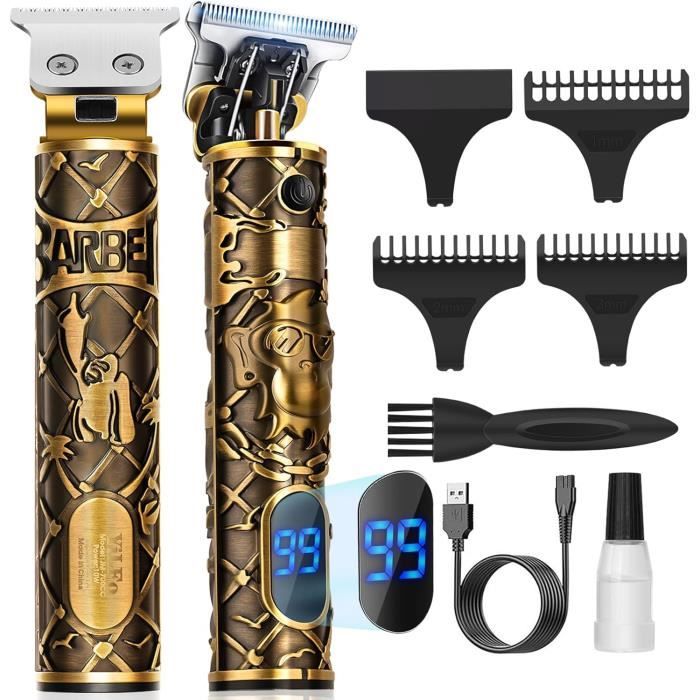 Tondeuse Cheveux Hommes, Tondeuse Barbe Homme Professionnel, Precision Tondeuse À Barbe Contour ...