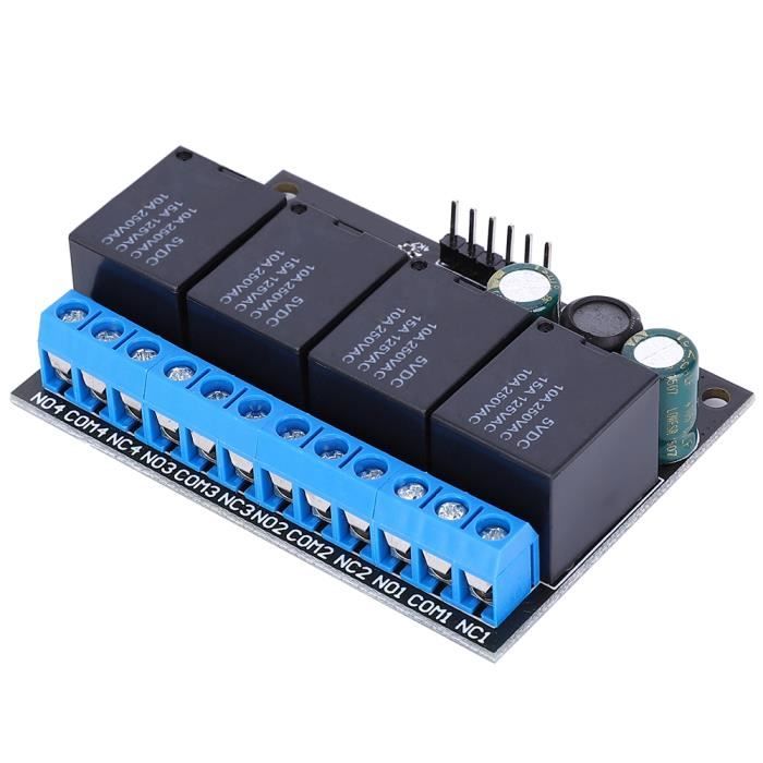 YOSOO Module relais SL35B04 Module de relais 12V à 4 canaux Module de ...