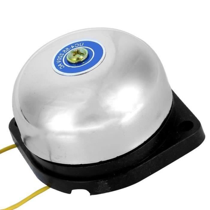 VERYNICE-cloche ronde Cloche électrique de 2 po en acier inoxydable ...