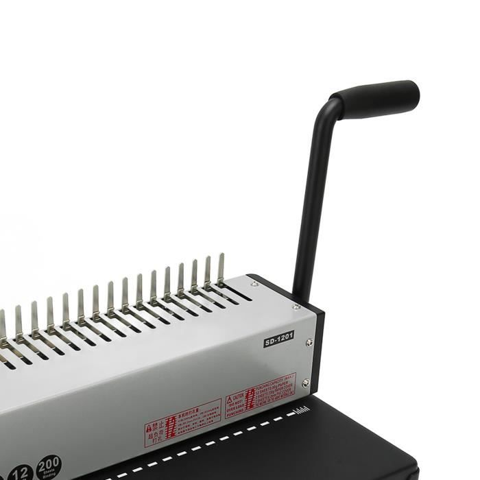 EJ.life reliure à papier manuelle Machine à Relier, 21 Trous 200 ...