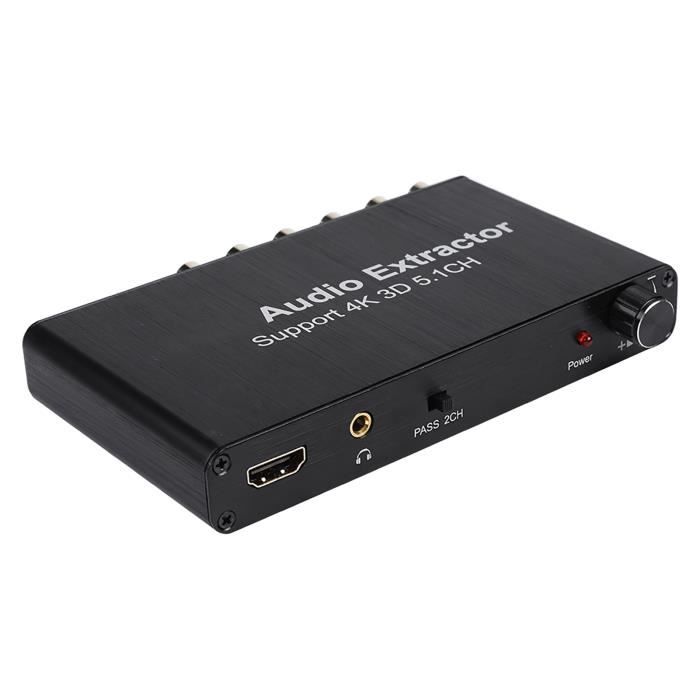 Extracteur audio HDMI Extracteur audio 4K 3D HDMI, Extractor Converter ...