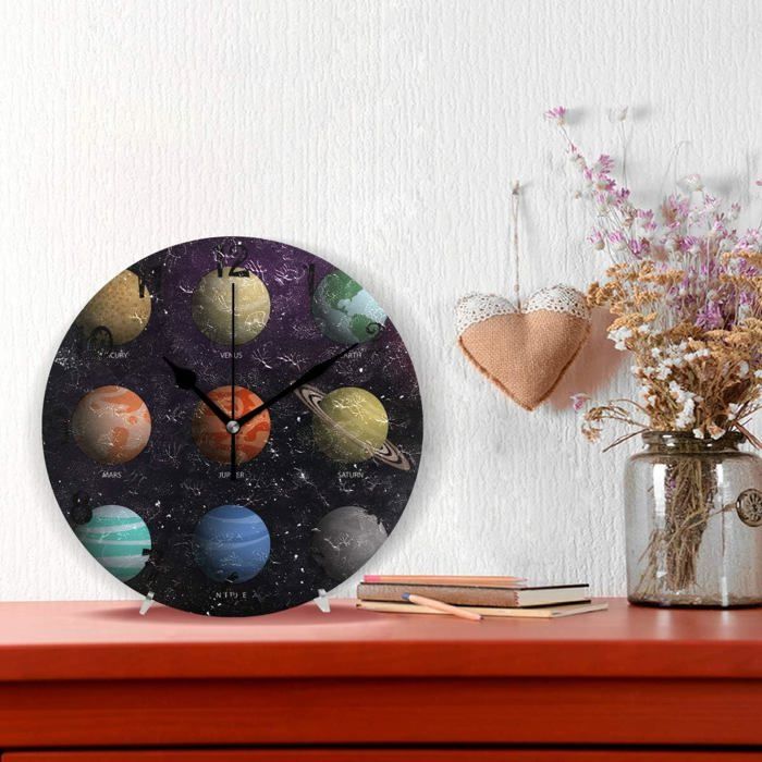 Espace D'Art Planète Univese Pendule Murale Décoratif Moderne Horloge ...