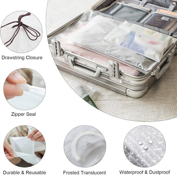 Transparent 10 Sac de Rangement Plastique Transparent Dépoli, Sac ...