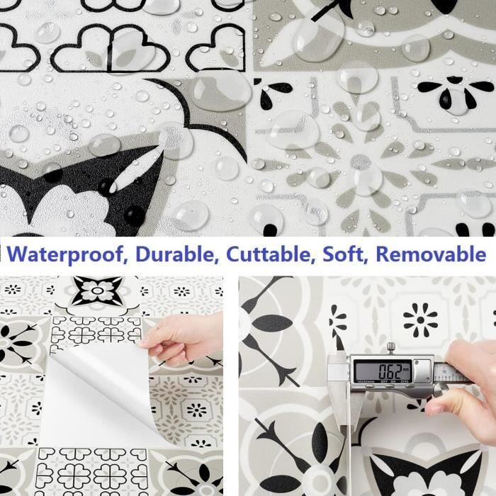 Dalle Pvc Adhesive Sol Carreau De Ciment Carrelage Adhesif Sol Salon ...