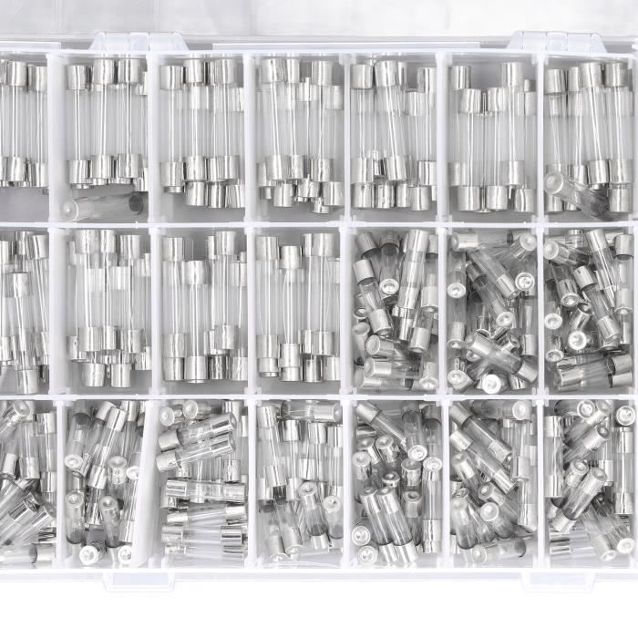 EJ.life Tube à fusible en verre Kit D'assortiment de Fusibles en Verre à Soufflage Rapide, 360 ...