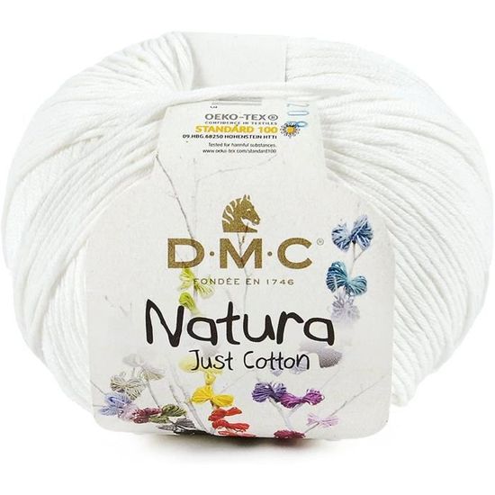 Fil Natura - Pelote de fil à tricoter et à crocheter | 100% coton - Idéal pour déco et vêtements ...