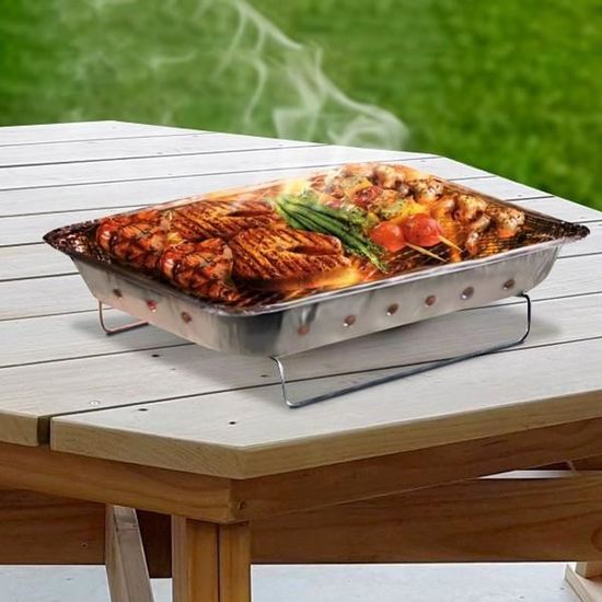 Barbecue Jetable Bbq - Charbon - 5 brûleurs - Aluminium - Cdiscount Jardin