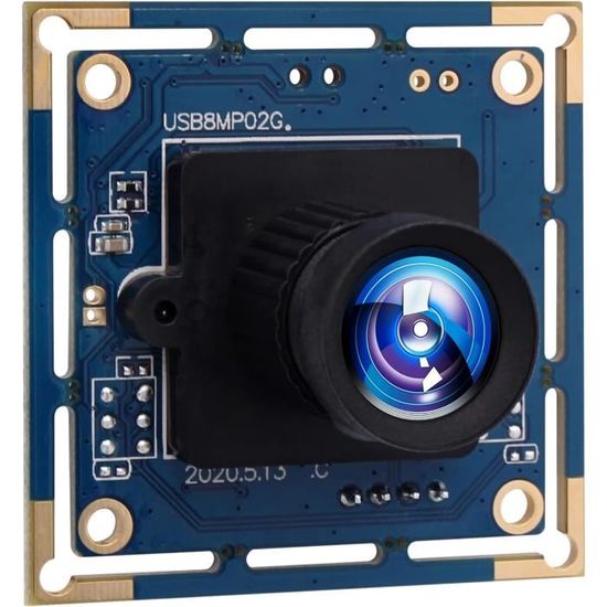 Caméra vidéo IMX179 avec capteur 8 MP (1-3,2") pour une meilleure performance d'image.[J472 ...