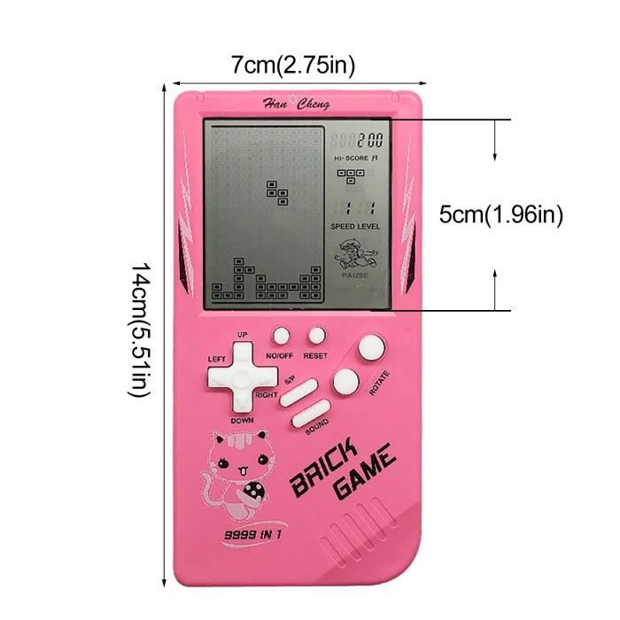 Rose - Console de jeu portable avec grand écran de 3.5 pouces, jouet ...