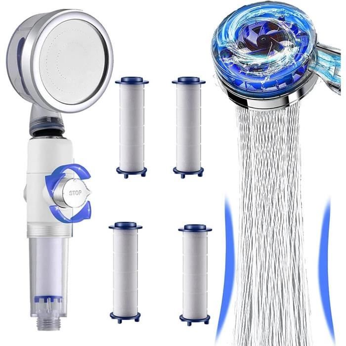 Vortex Pommeau De Douche Haute Pression Avec Ventilateur Turbo Rotatif A[u4462] - Cdiscount ...