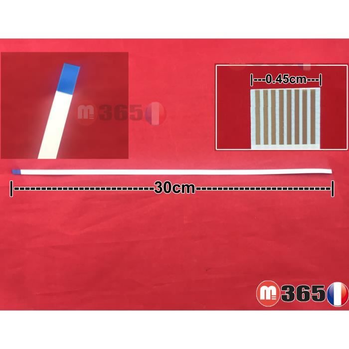 NAPPE 8 pins universel nappe standard 30cm largeur 0.45cm connecteur en ...