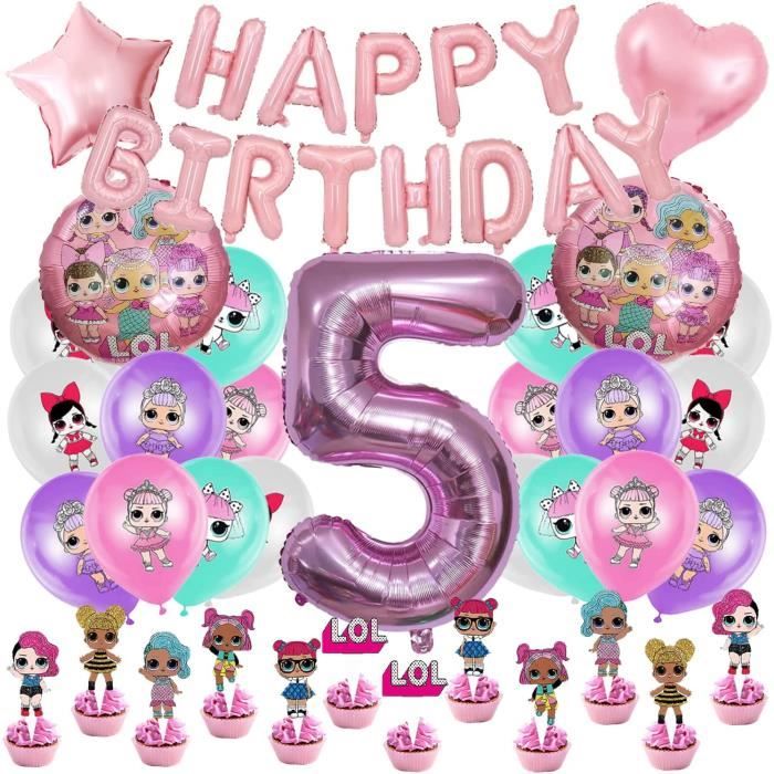 LOL Surprise Poupée Party Décorations 58 pcs, Decoration Anniversaire ...