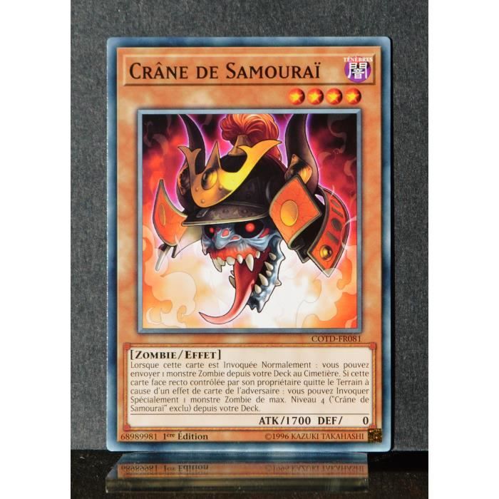 Carte YU-GI-OH COTD-FR081 Crâne de Samouraï NEUF FR - Cdiscount Jeux - Jouets