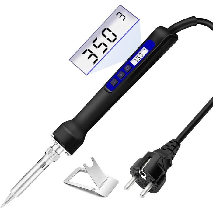 HFIENT-80W Fer à Souder Professionnel Fer a Souder de Précision 250-480 ℃ Température Réglable ...