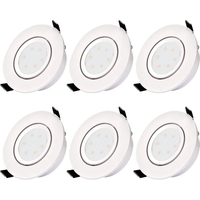 Spot LED Encastrable Dimmable et Orientable Extra Plat Spots Led, 5W ...