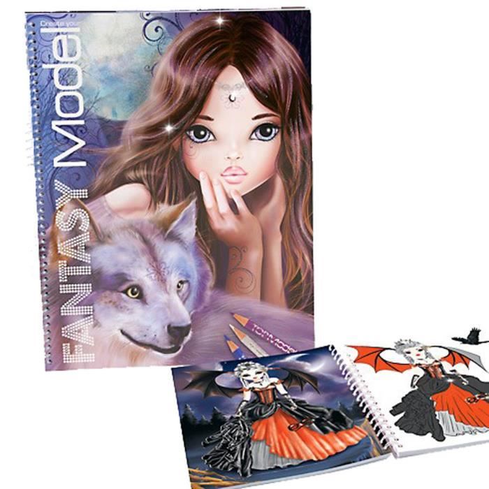 Album coloriage Fantasy Top Model Wolf - Cdiscount Jeux - Jouets