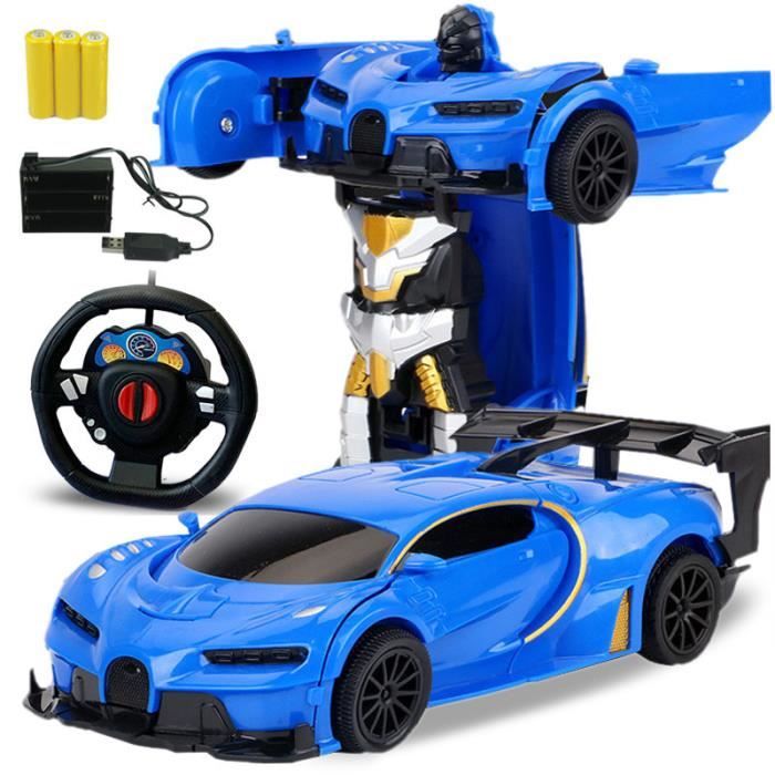 Voiture Robot de Transformation Xkeyus® RC 1-24 - Bleu - Jouet Cadeau pour Enfants - Cdiscount ...