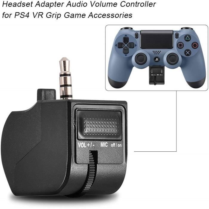 Headset Audio Contrôleur pour PS4 DualShock Controller, Fosmon [Volume Slider | Mic Mute] 3.5mm ...