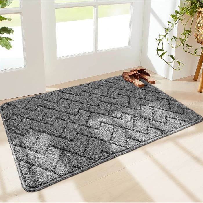 Paillasson D'Intérieur (61 X 88,9 Cm, Gris Clair) - Lavable En Machine ...