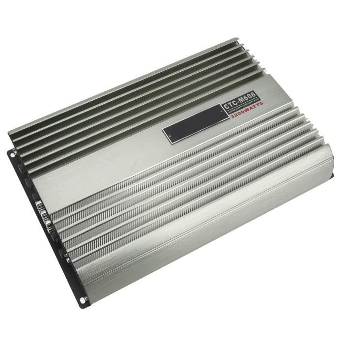 Amplificateur D'Autoradio Amplificateur De Voiture 3200W Amplificateur Audio De Voiture En Métal ...