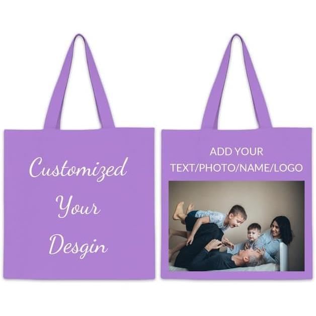 Personnalisable Tote Bag Avec Photo Logo TexteSac Coton Cabas ...