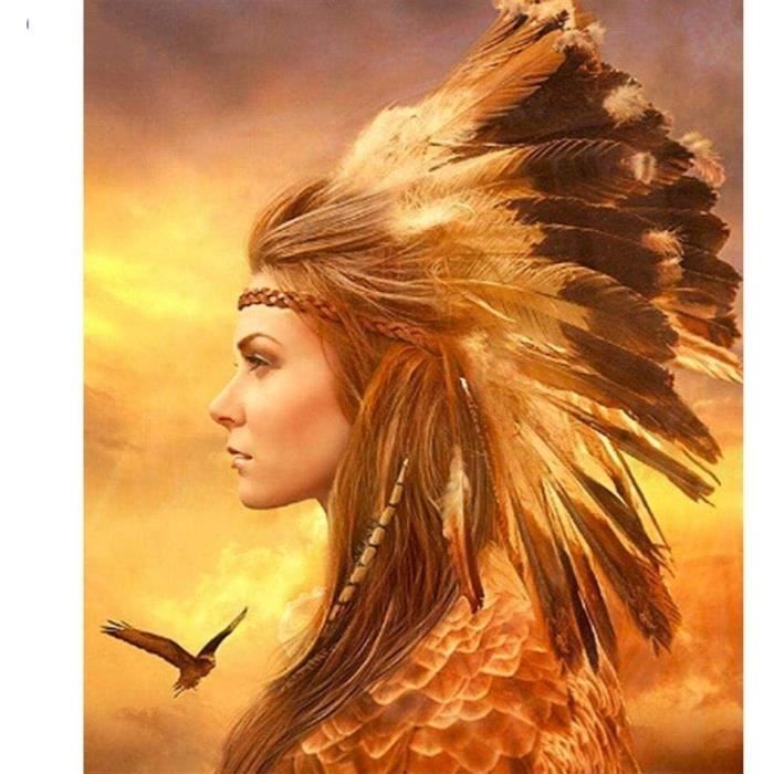 Puzzle Pour Enfants 2000 Pièces Fille Indienne Adultes Puzzle En Papier ...