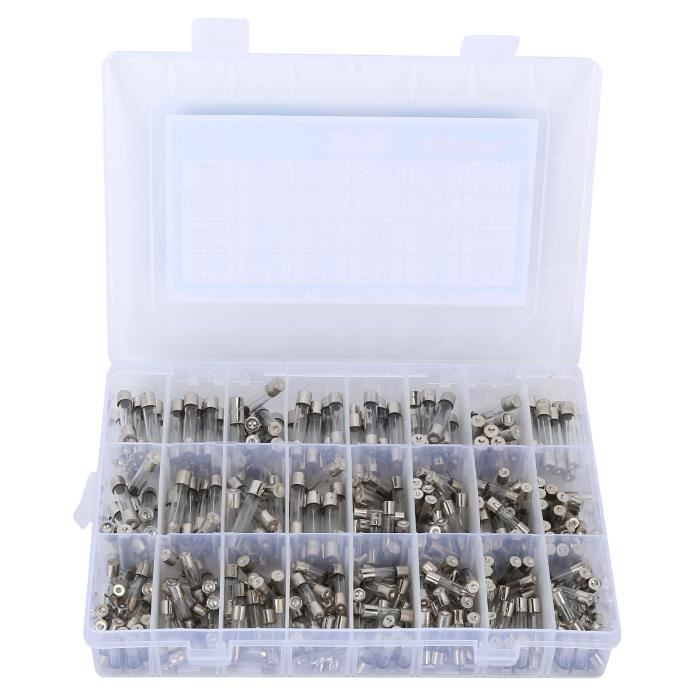 EJ.life Kit d'assortiment de fusibles EJ.life Fusibles en tube de verre Kit d'assortiment ...