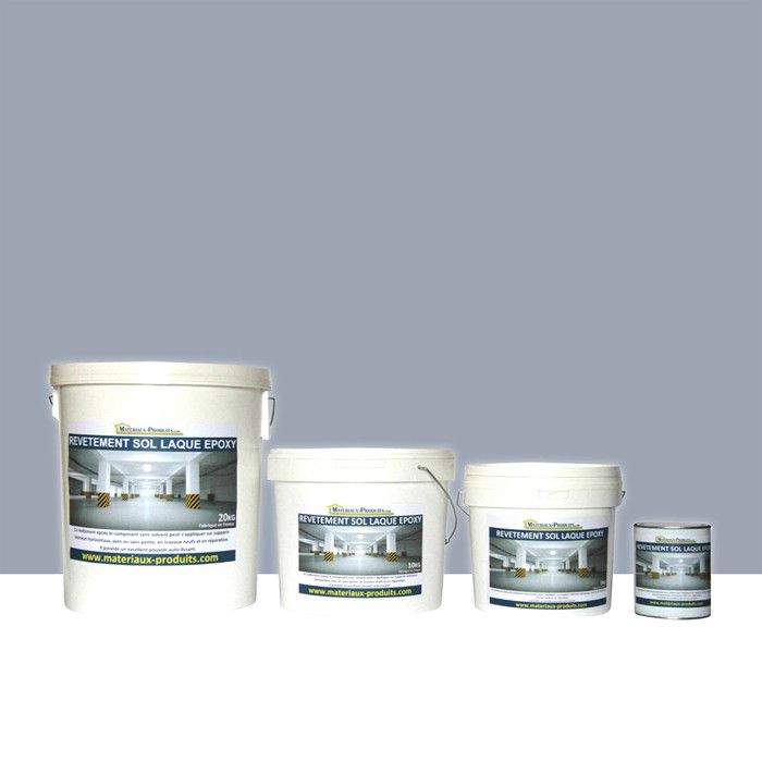 Peinture laque époxy sol et mur Kit de 2,5 Kg Gris Béton RAL 7040 - Cdiscount Bricolage