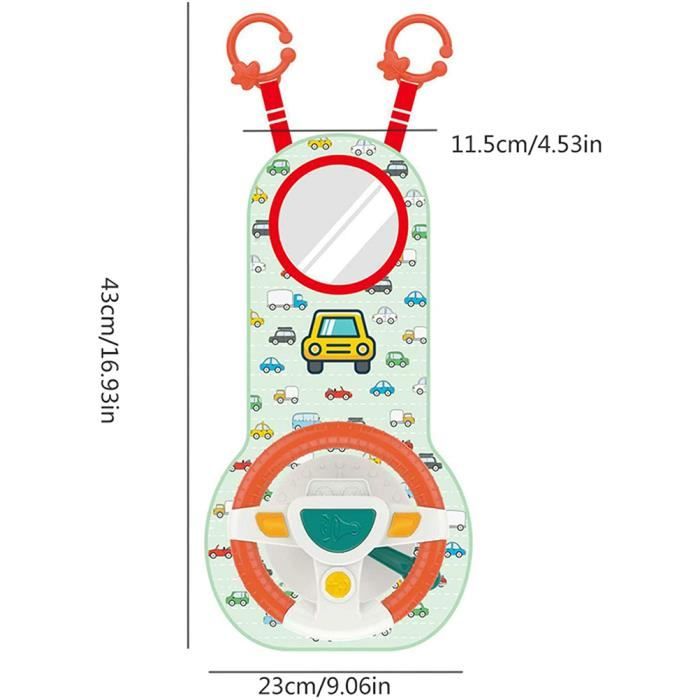 Mxzzand volant de voiture de simulation Jouet d'activité de voiture, Simulation de volant de ...