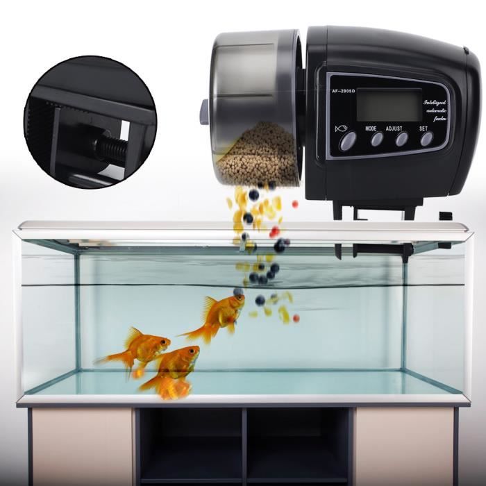 Distributeur Automatique de Nourriture pour Aquarium-Poisson Minuterie ...