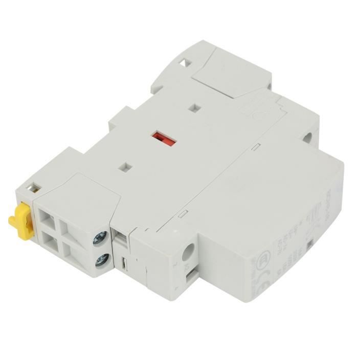 Tbest Contacteur AC 2P 16A 220V / 230V 2NO 50 / 60HZ DIN Rail ...