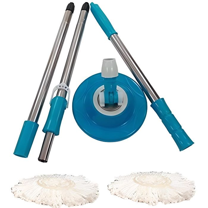 Manche Nouveau Balai Magique avec système d’essorage + 2 Lingettes ...