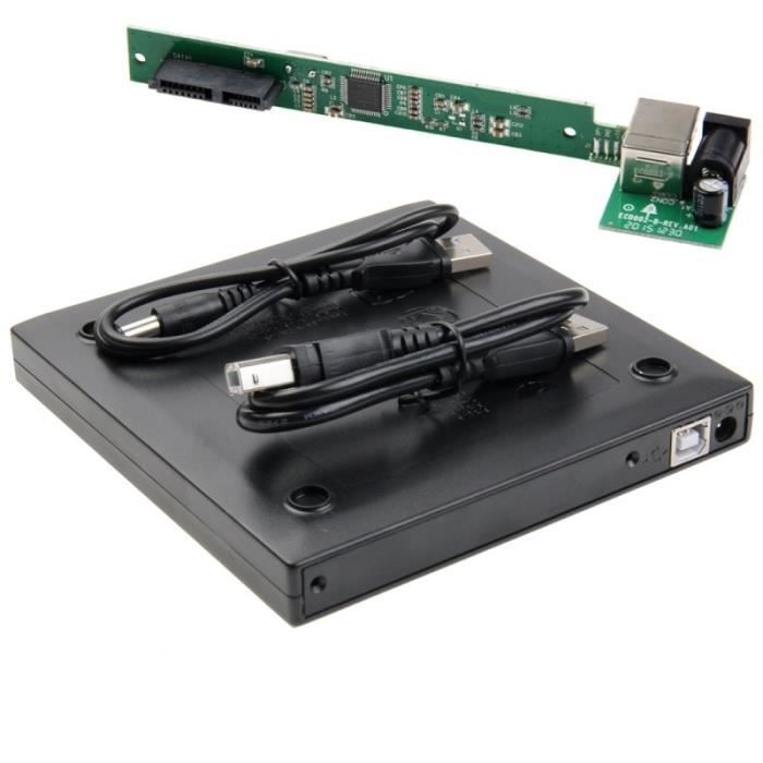 Boitier externe pour Lecteur de CD DVD USB 2.0 Universal Notebook 12 ... Boitier externe pour Lecteur de CD DVD USB 2.0 Universal Notebook 12 ...