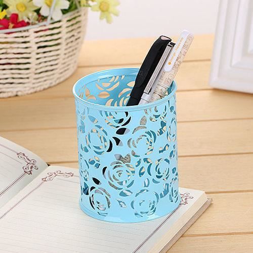 Porte-stylo,13--Boîte de rangement en maille métallique, organiseur de ...