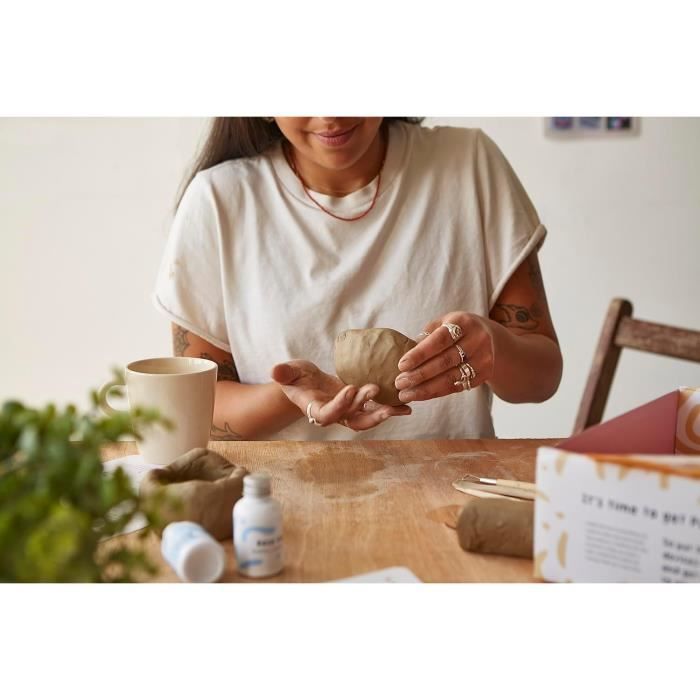 Pott‘D Kit De Poterie Avec Argile Sans Cuisson Séchage Air Libre Pour ...